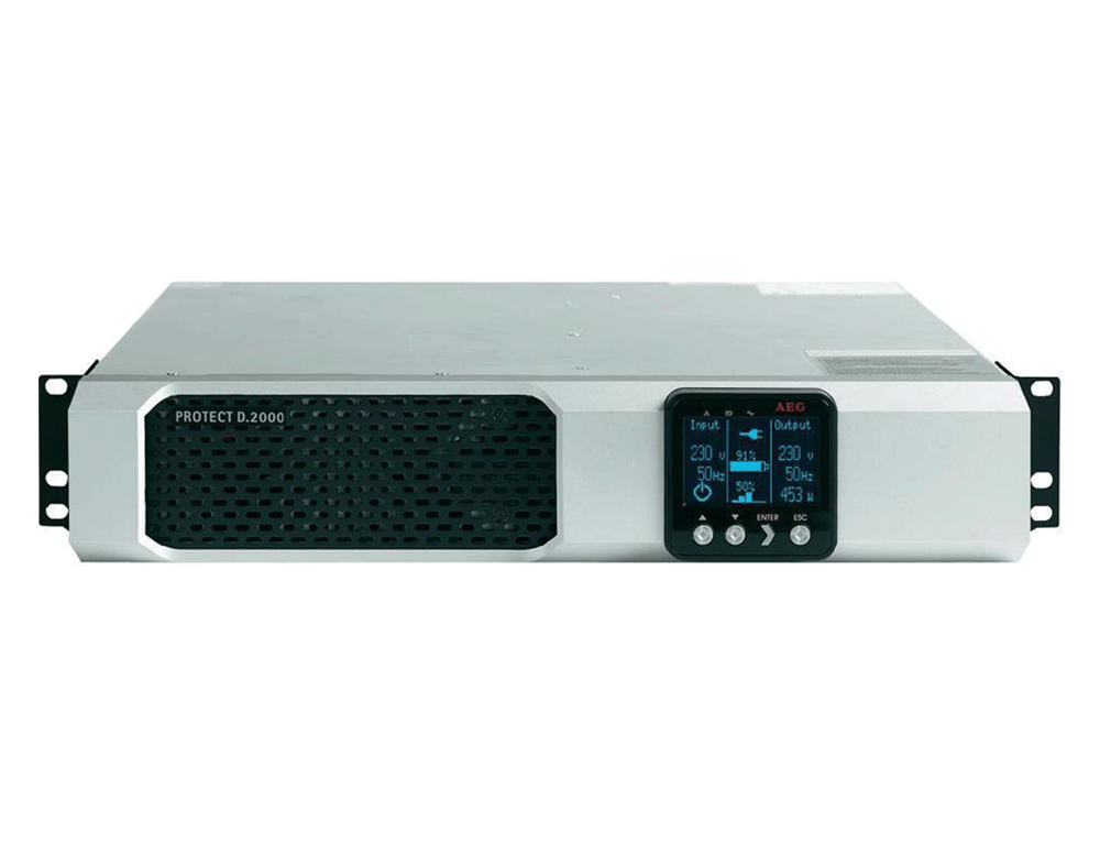 UPS AEG Protect D2000 - 2000VA / 1800W - On-Line/Double Conversion - 8x ...