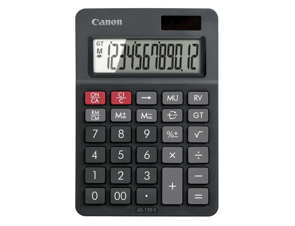 Αριθμομηχανή Canon AS-120 II DBL (4722C003AA) - 12 Ψηφία - Black ...