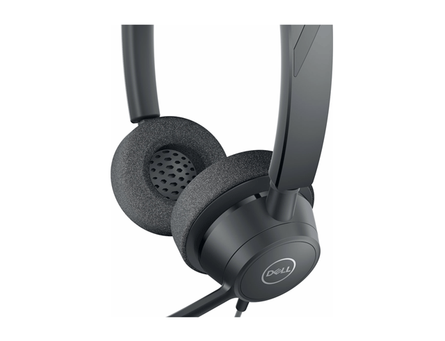Headset Dell Pro Stereo WH3022 (520-AATL) με μικροφωνο USB - Black ...