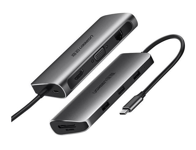 Docking Station Ugreen USB-C (CM179 40873) με 4K PD Ethernet&συνδεση 2 ...