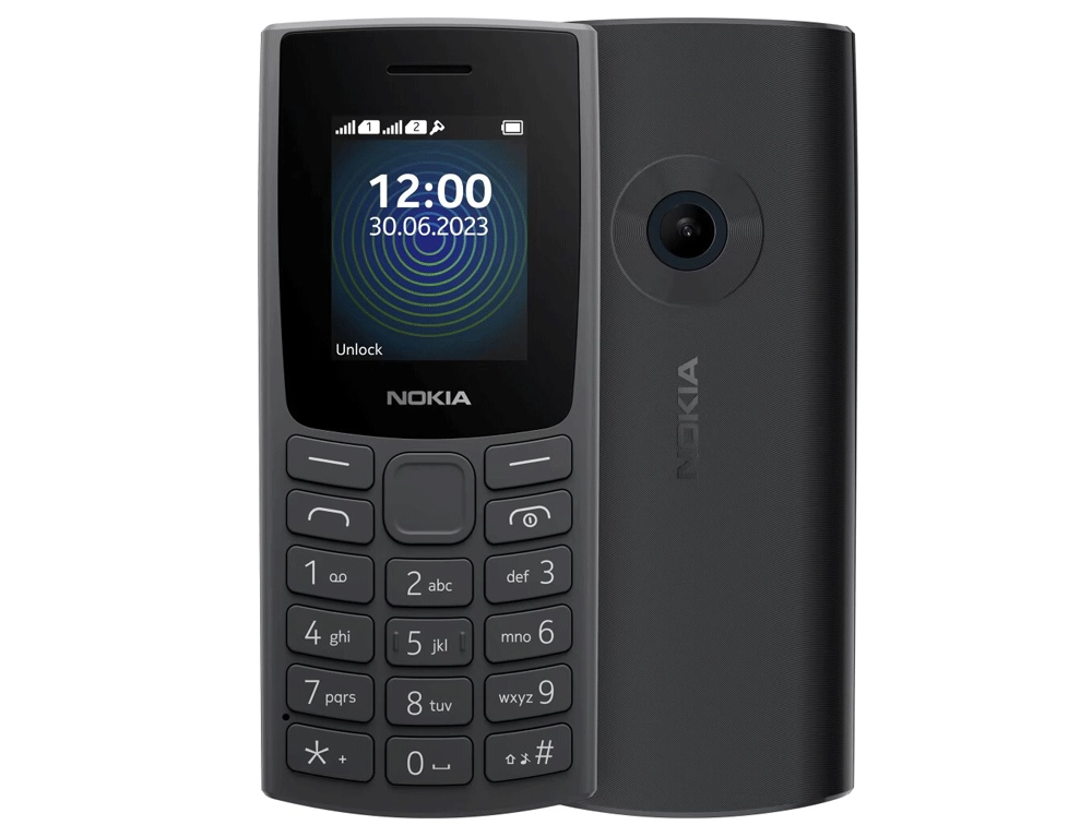 Κινητό με Κουμπιά 1.8" Nokia 110 (2023) Dual SIM - Charcoal | COSMODATA