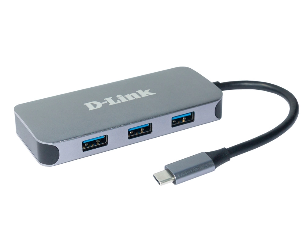 Mini Docking Station USB C D-Link DUB-2335 - 3x USB 3.0 Type-A, 1x USB ...