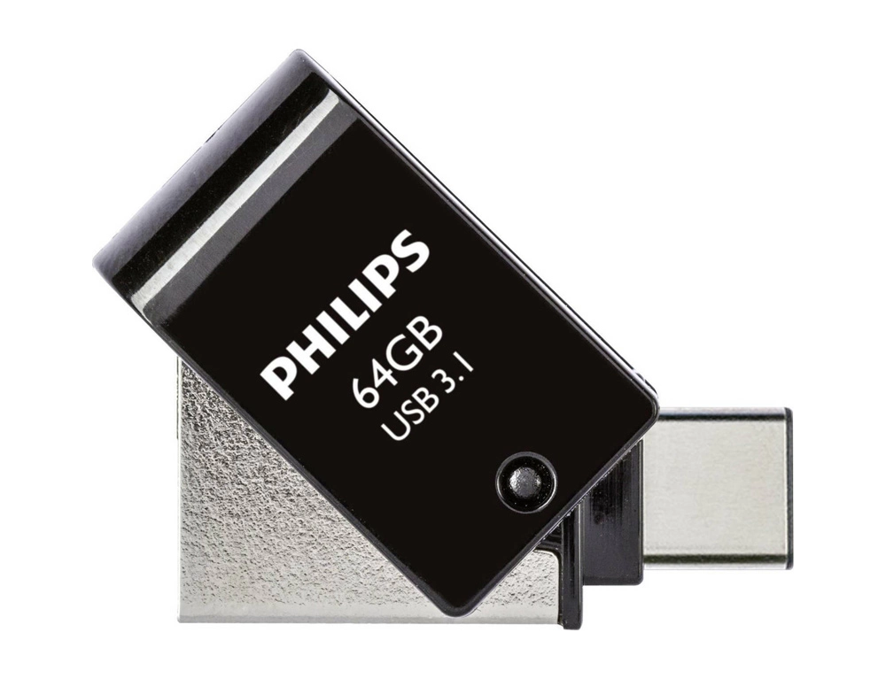 USB Flash Drive Philips 2-in-1 - 64GB - Type-C USB 3.1 | COSMODATA